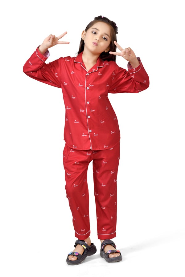 Shop premium Red Night Suits Online | Kids Night Dresses – Club96